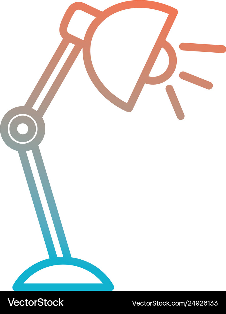 Office desk lamp icon Royalty Free Vector Image