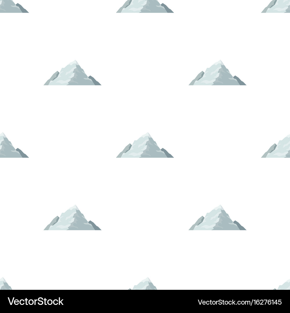 Ice mountain covered with snowa mountain Vector Image