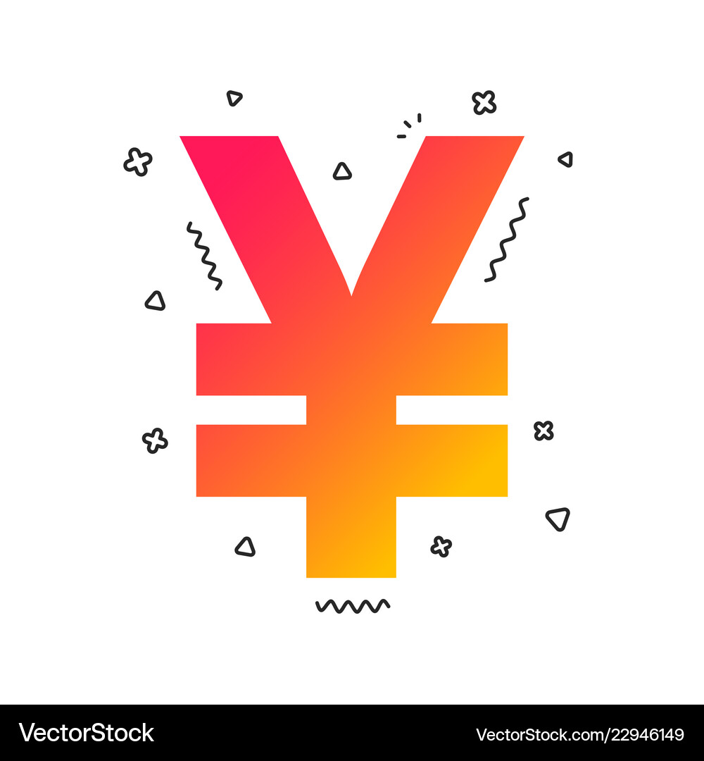 Yen sign icon jpy currency symbol Royalty Free Vector Image