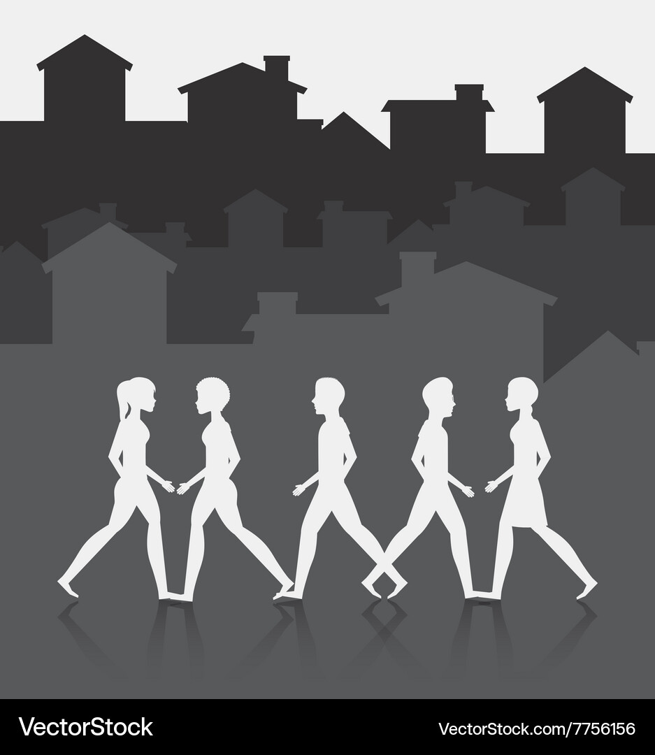People walking design Royalty Free Vector Image