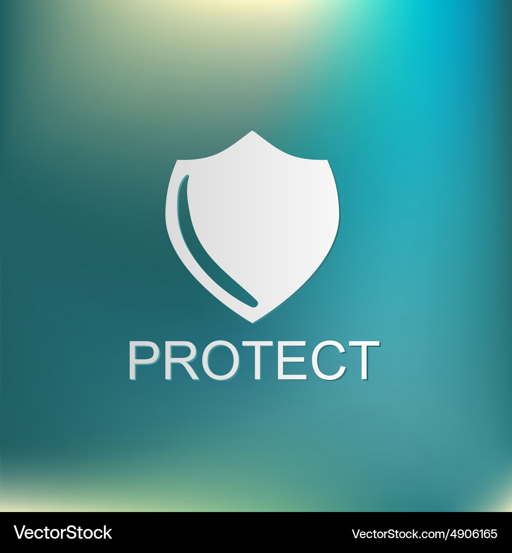 Shield a symbol of protection Royalty Free Vector Image