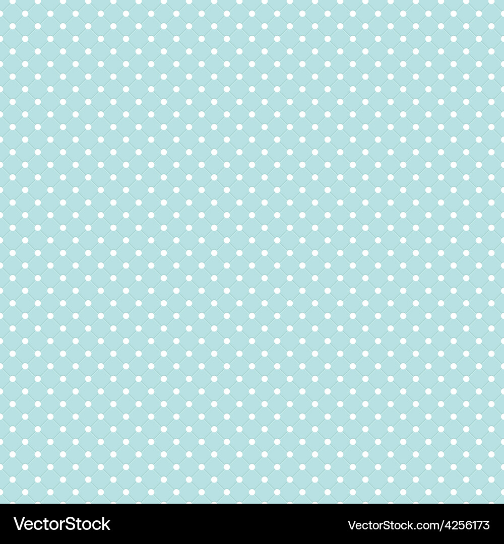 Blue polka dot seamless pattern background Vector Image