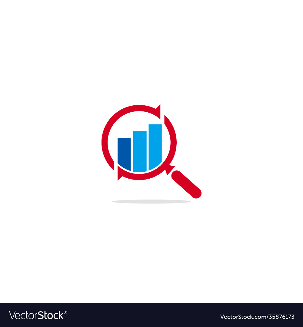 Business chart logo Royalty Free Vector Image - VectorStock