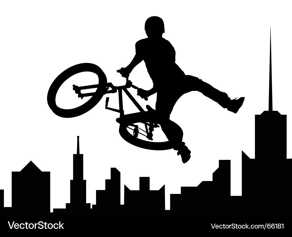 BMX rider Royalty Free Vector Image - VectorStock