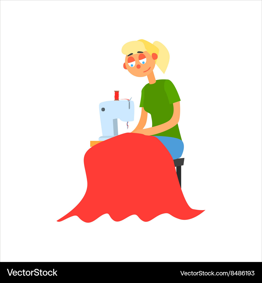 Profession seamstress Royalty Free Vector Image