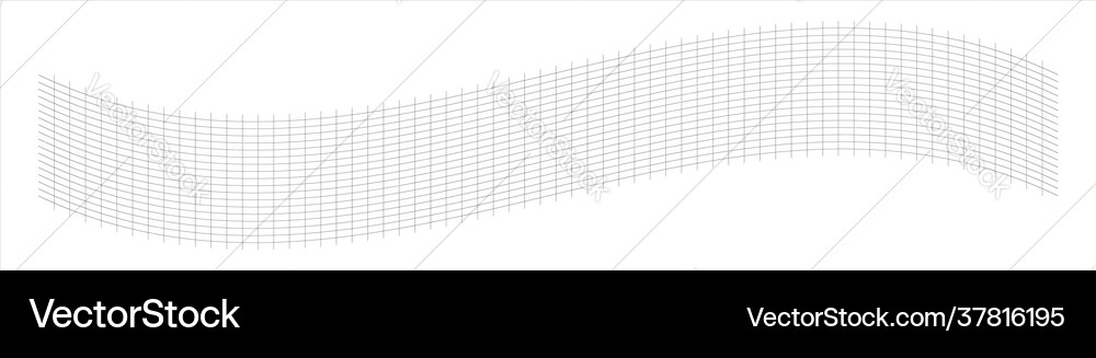 Wavy ripple curved distort effect long oblong Vector Image