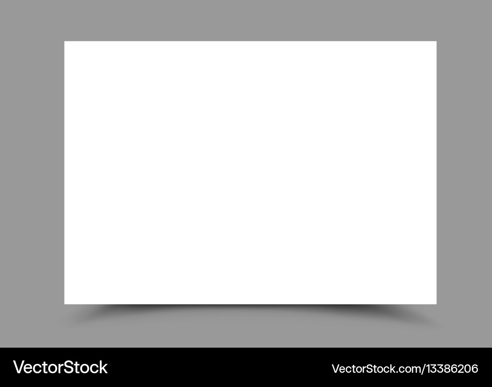 A4 paper form horizontal Royalty Free Vector Image