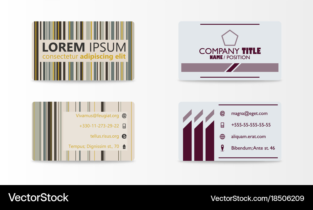 business card with lines and dots - Stock Image - Everypixel