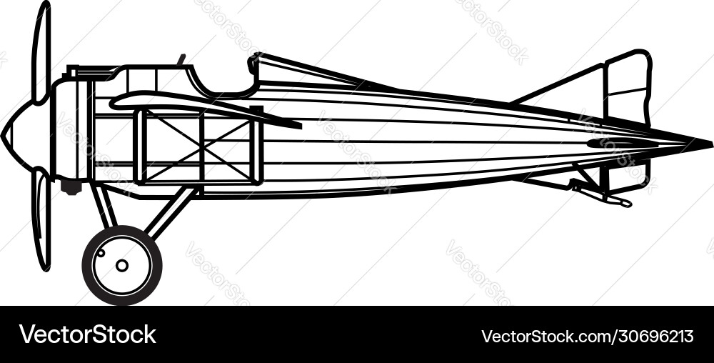 Morane-saulnier ac Royalty Free Vector Image - VectorStock