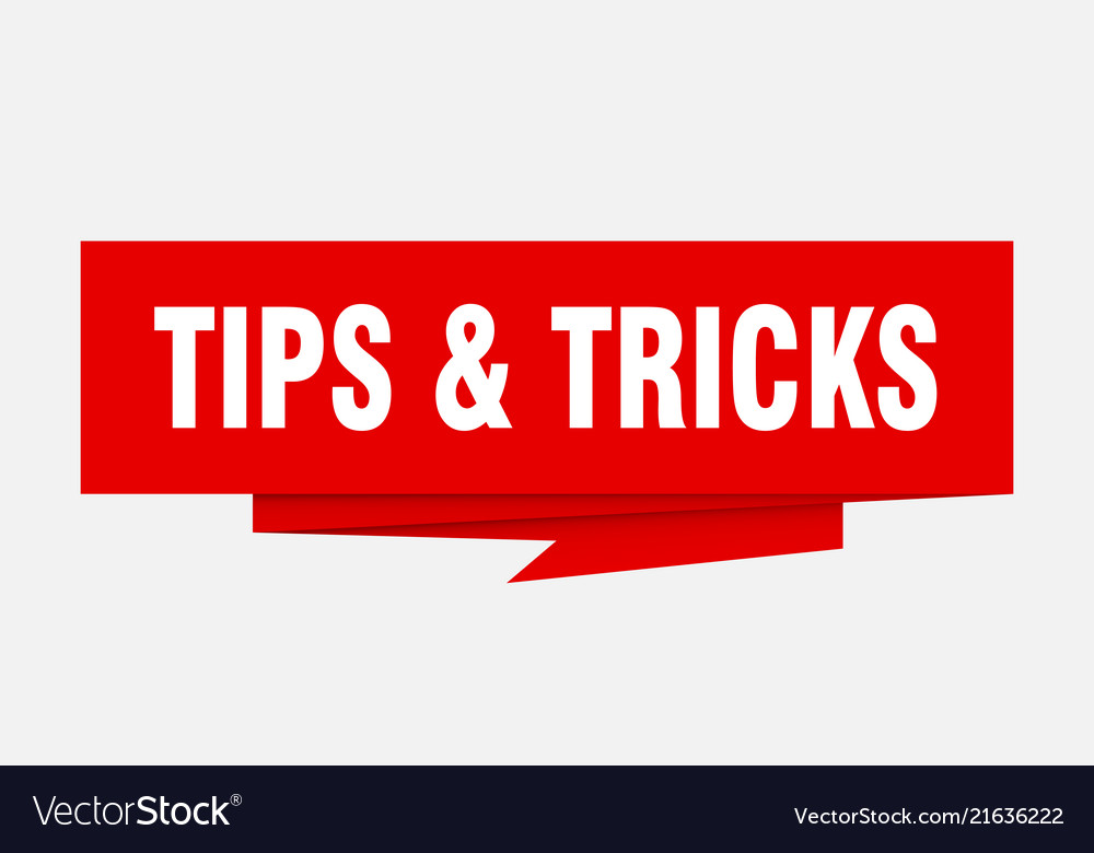 Tips tricks Royalty Free Vector Image - VectorStock