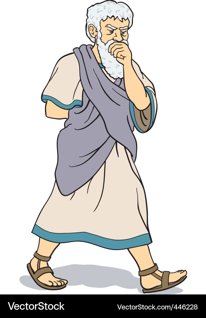 Greek philosopher Royalty Free Vector Image - VectorStock