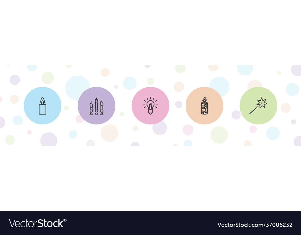 Glow icons Royalty Free Vector Image - VectorStock