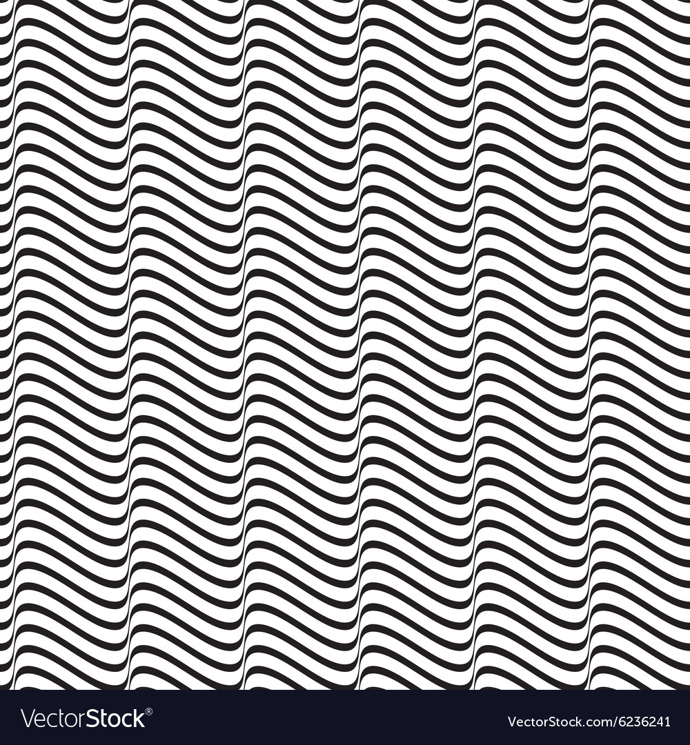 Seamless wavy line pattern Royalty Free Vector Image