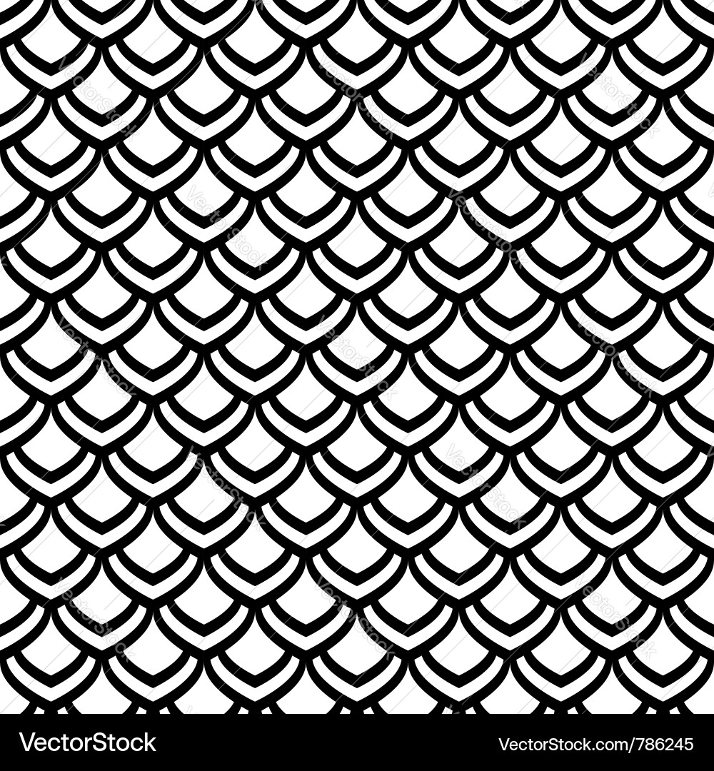 Seamless fish scale texture Royalty Free Vector Image
