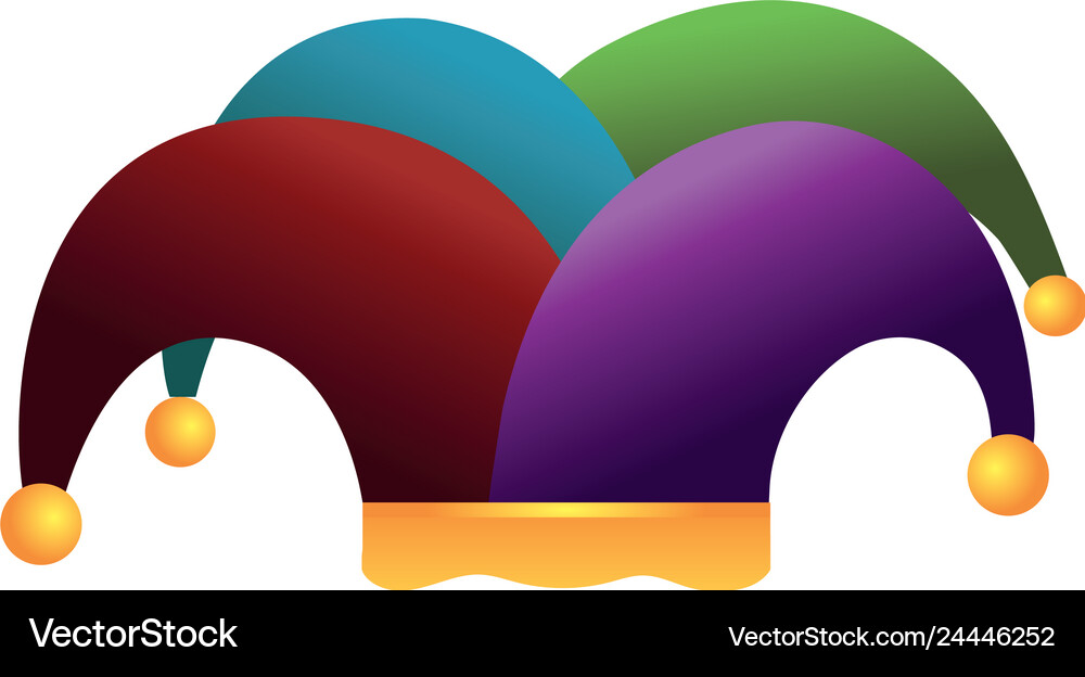 Jester hat cartoon Royalty Free Vector Image - VectorStock