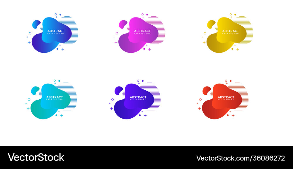 Set abstract modern graphic elements geometric Vector Image