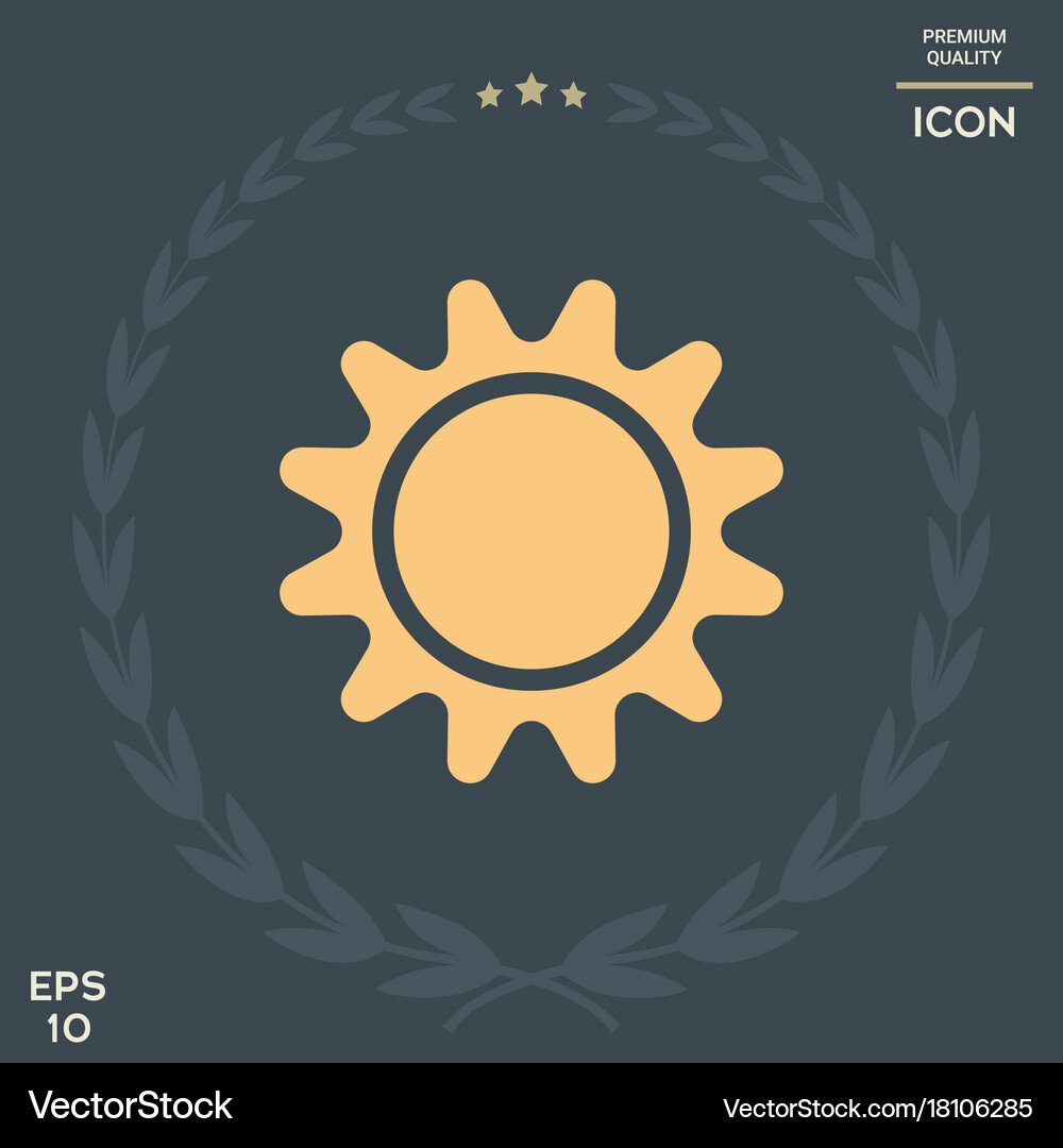 Sun icon Royalty Free Vector Image - VectorStock