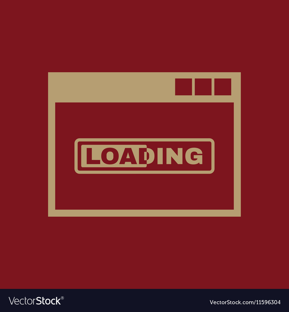 Loading icon design loading symbol web Royalty Free Vector