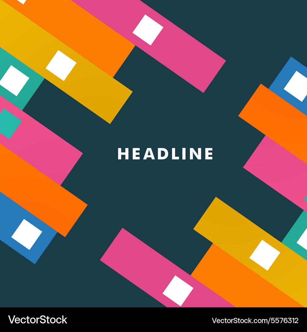 Abstract squares and lines Royalty Free Vector Image