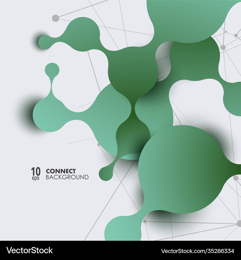 Connections atoms and molecules Royalty Free Vector Image