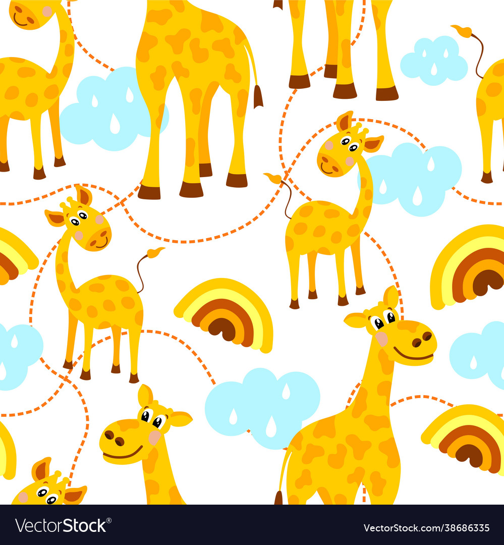 A camel pattern on white background in cartoon Vector Image
