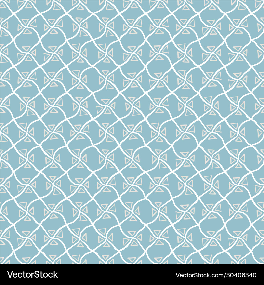 Abstract grid unisex seamless blue pattern Vector Image