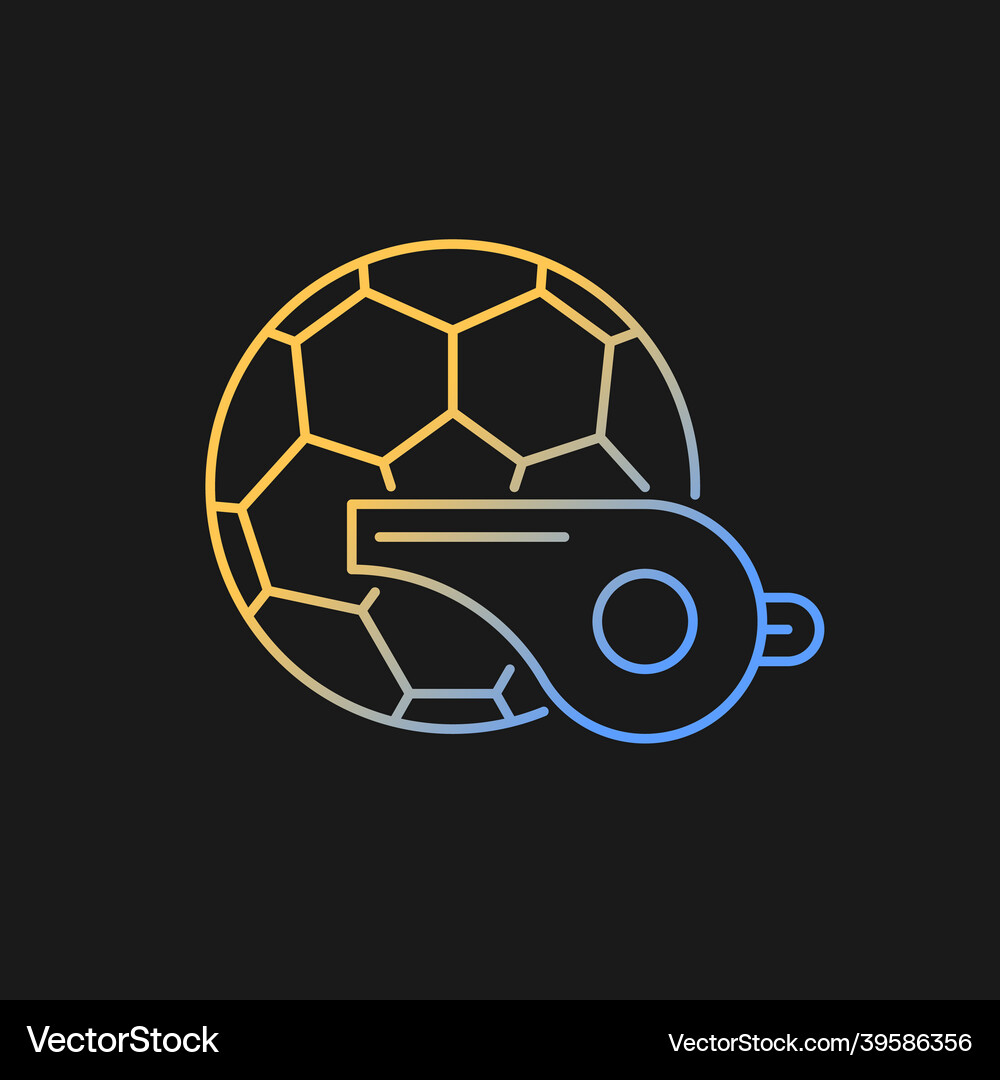 Physical training gradient icon for dark theme Vector Image