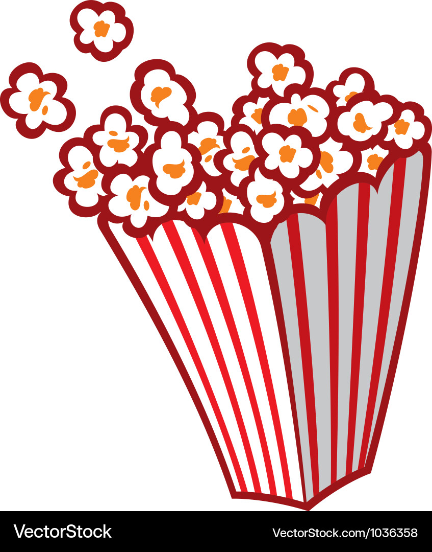 Popcorn Royalty Free Vector Image - VectorStock