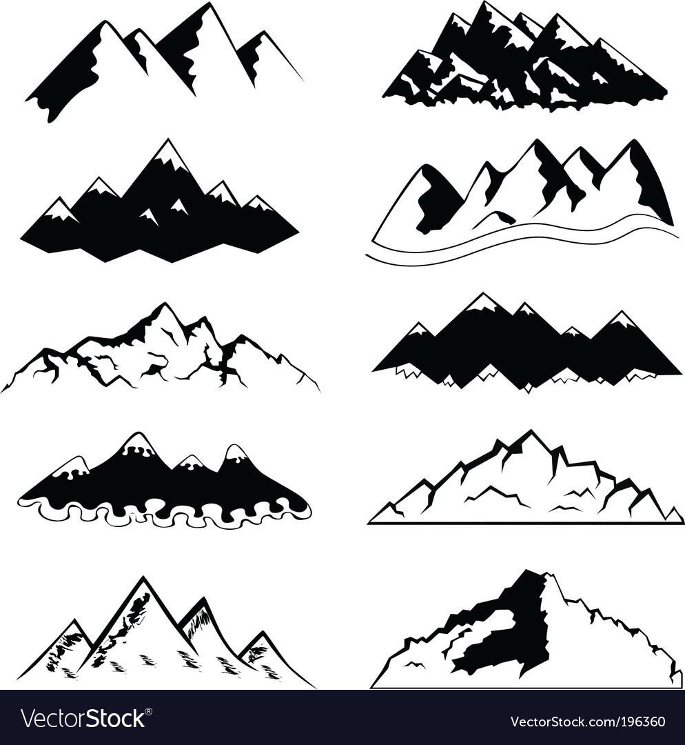 Mountains Royalty Free Vector Image - VectorStock