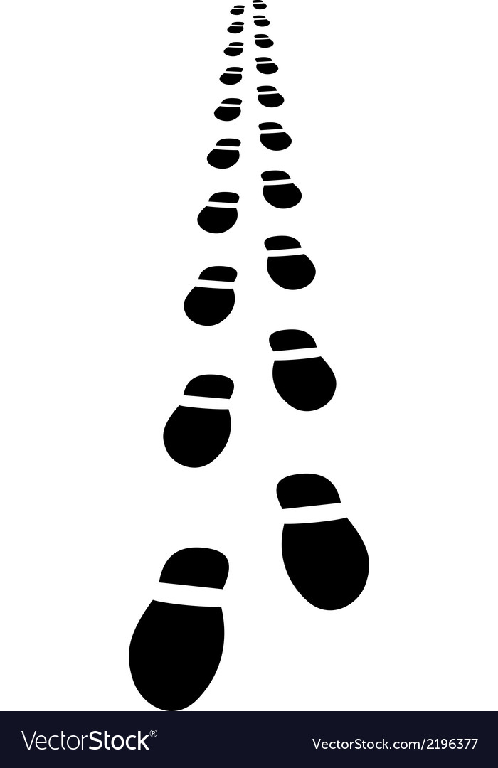 Footsteps Royalty Free Vector Image - VectorStock