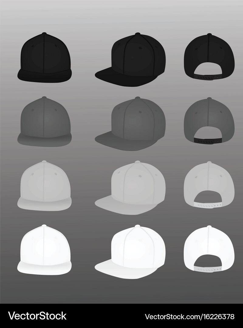 Baseball caps Royalty Free Vector Image - VectorStock