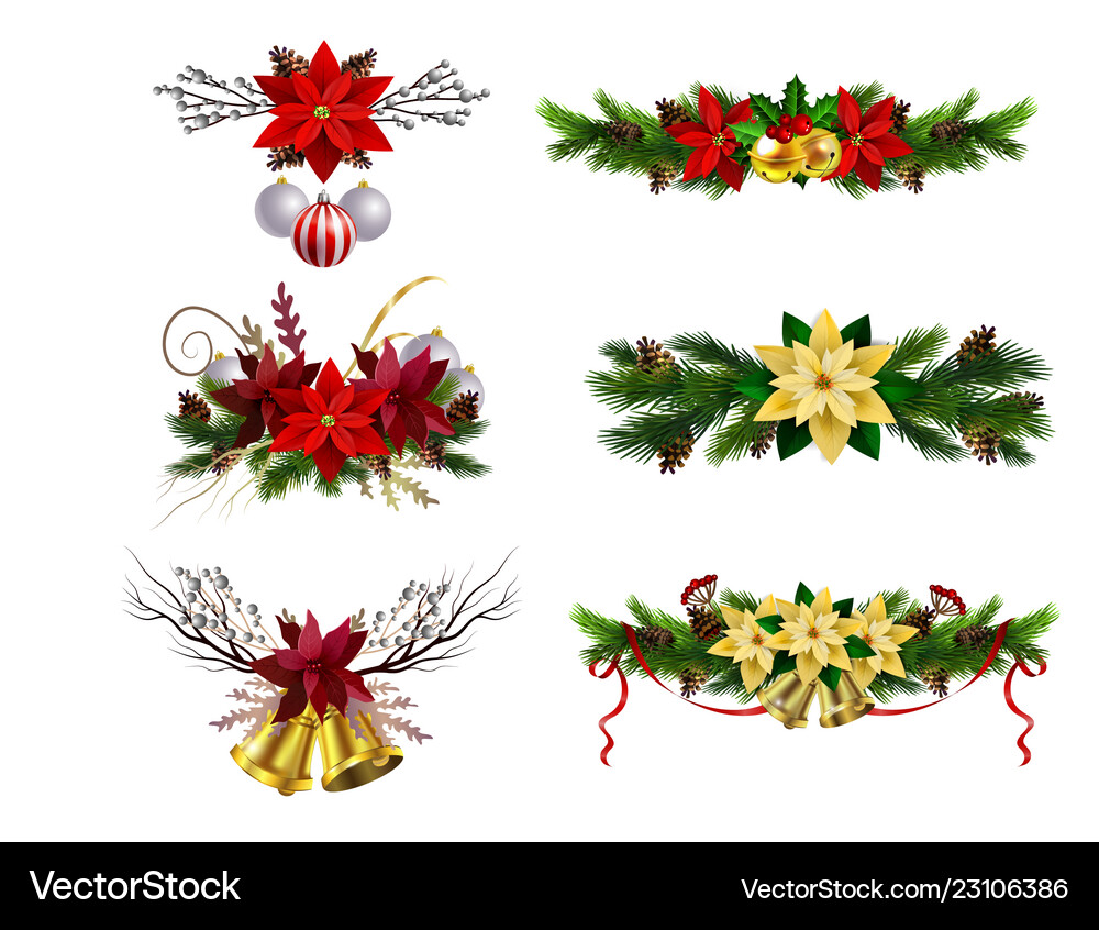 Christmas elements for your designs Royalty Free Vector