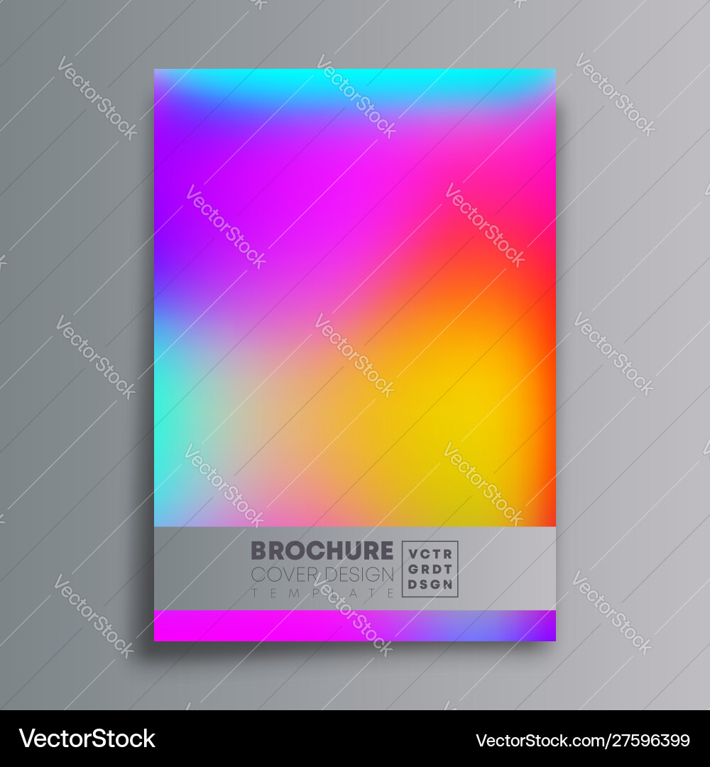 Colorful gradient texture background for flyer Vector Image