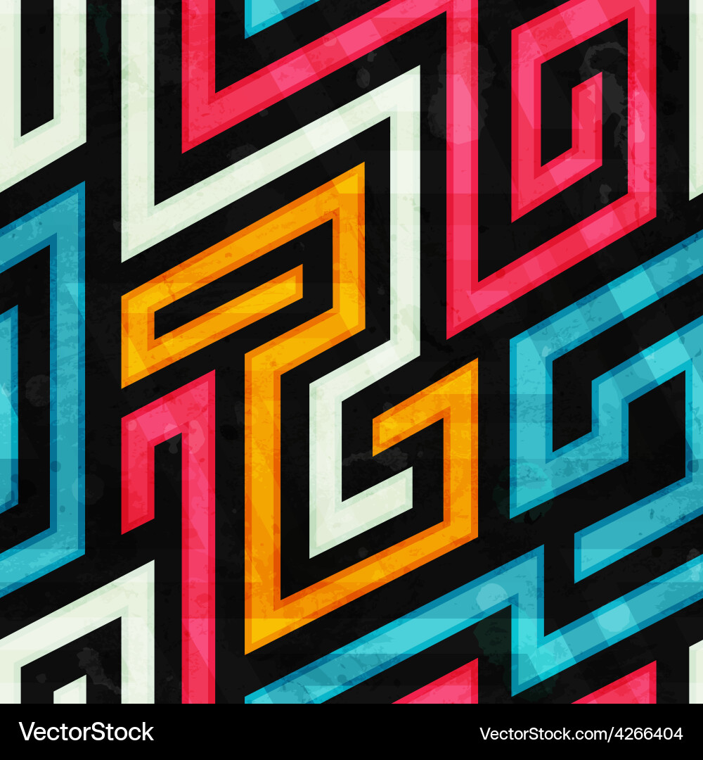 Colored spiral seamless pattern Royalty Free Vector Image