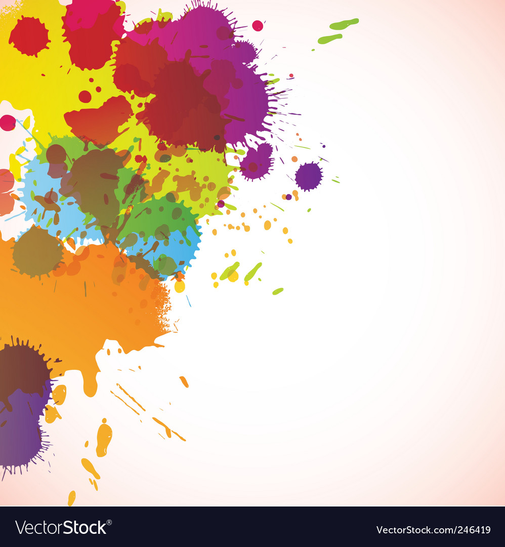 Paint splatter Royalty Free Vector Image - VectorStock