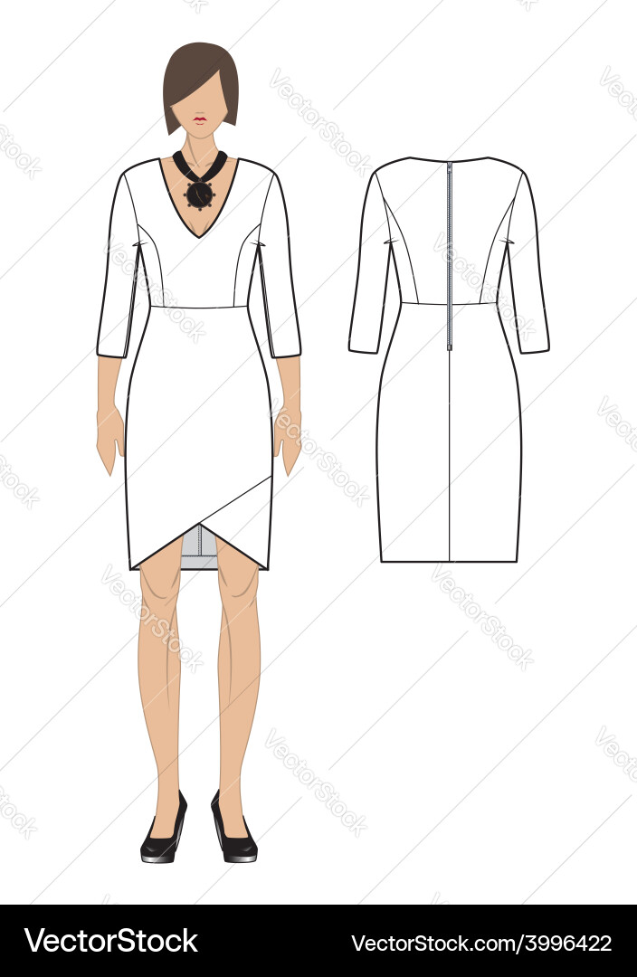 Womens dress Royalty Free Vector Image - VectorStock
