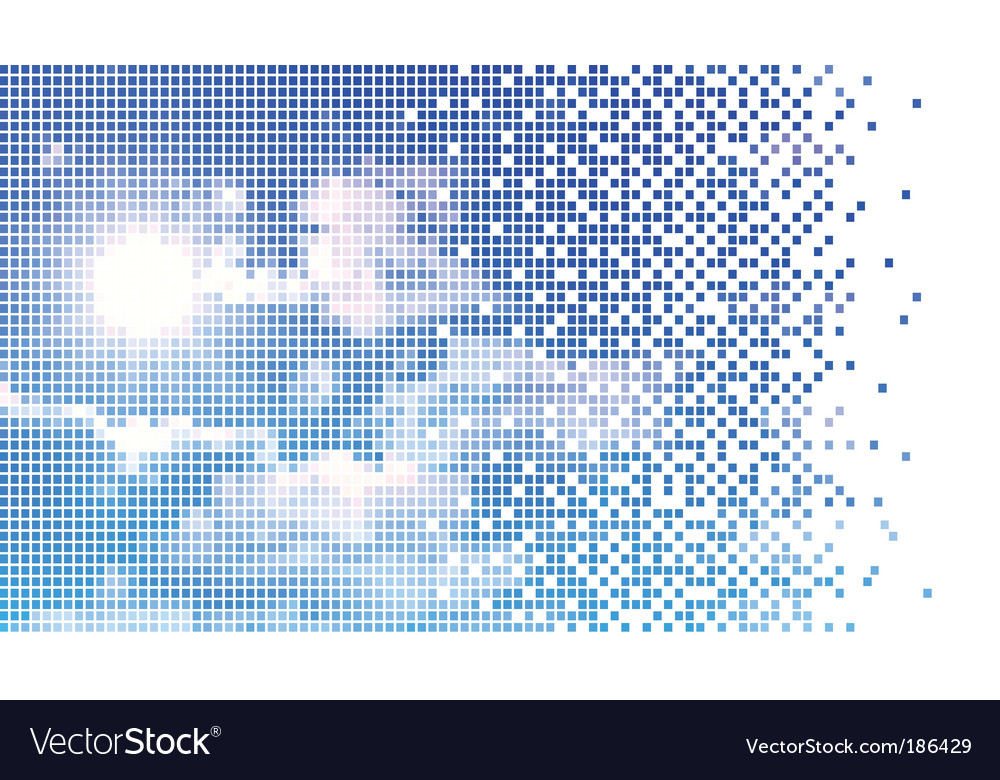Pixelate sky Royalty Free Vector Image - VectorStock