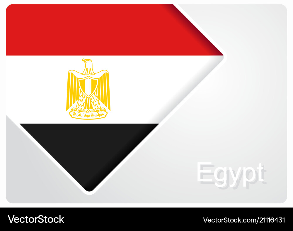 Egyptian flag design background Royalty Free Vector Image