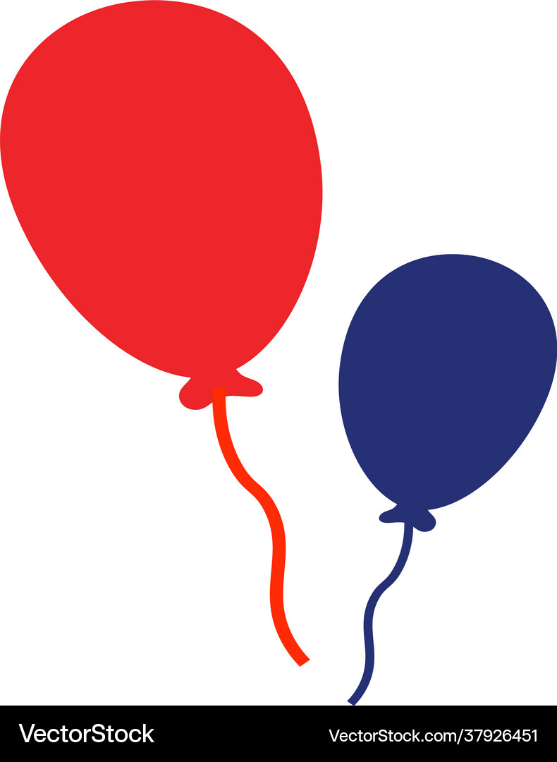 Balloon icon design template isolated Royalty Free Vector