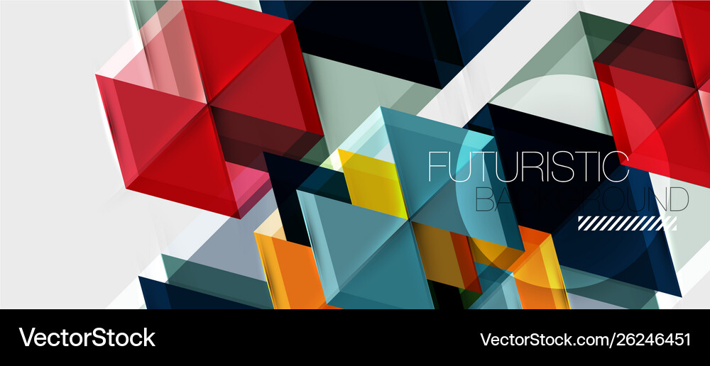 Geometric triangle and hexagon abstract background