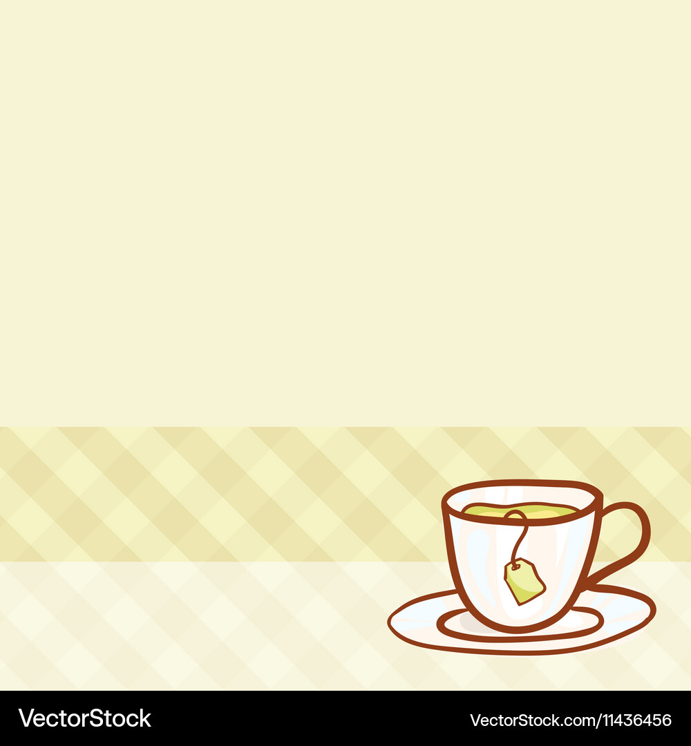 Cup hand drawn background Royalty Free Vector Image