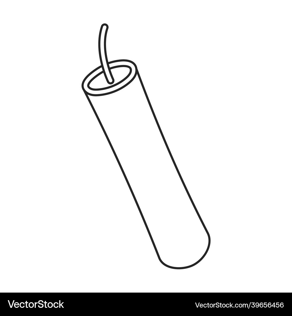 Explosives iconoutline icon Royalty Free Vector Image