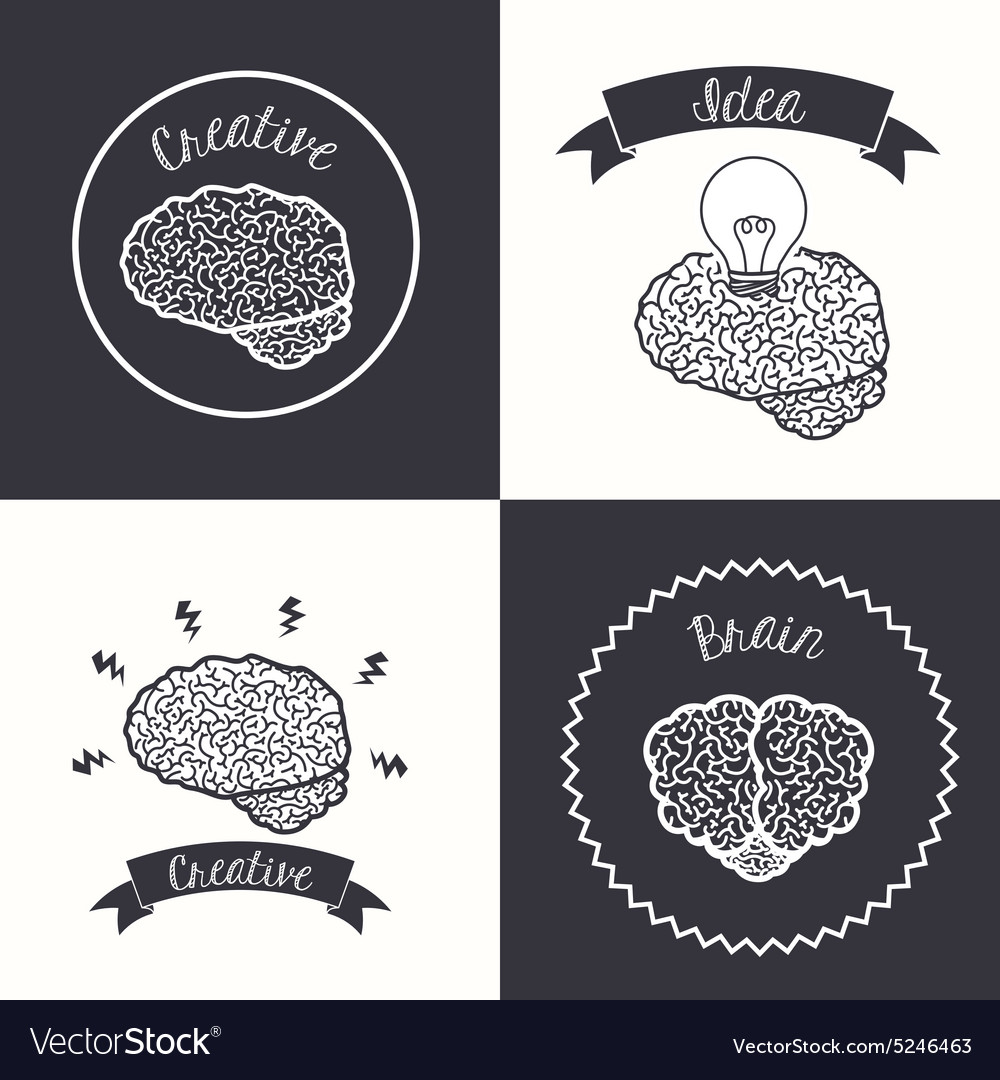 Brain design Royalty Free Vector Image - VectorStock