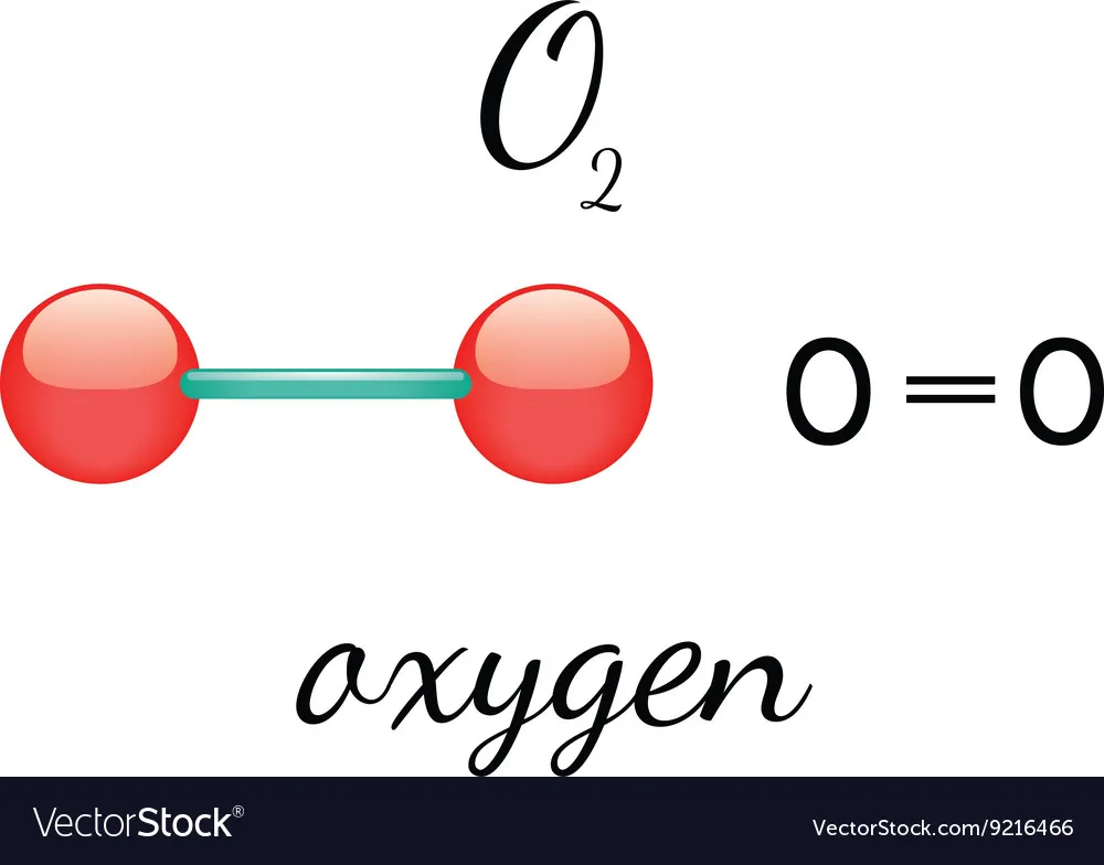 Oxygen Molecule O2 Sauerstoffmolekül O2 Gas Chemie Chemikalie Foto