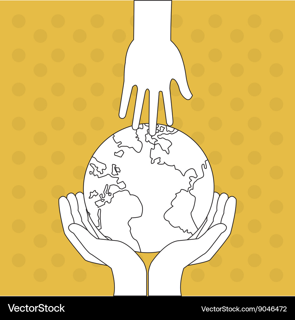 Graphic design of help editable Royalty Free Vector Image