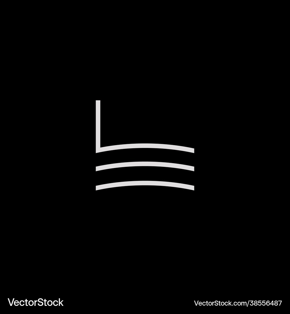 Simple and modern letter le initials logo design Vector Image