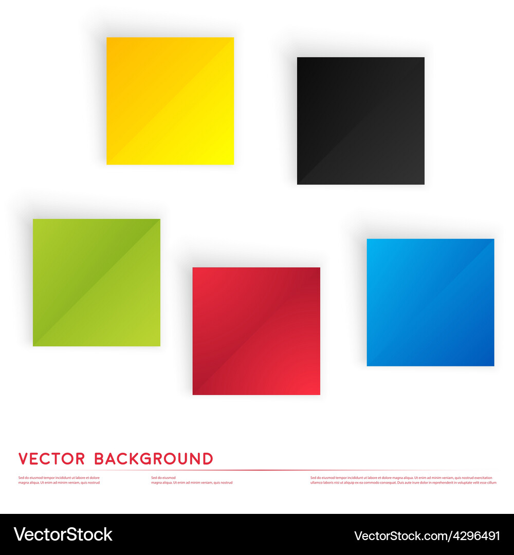 Abstract geometric shape from color cubes Vector Image