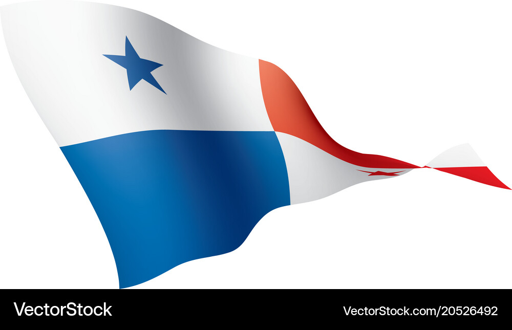 Panama flag Royalty Free Vector Image - VectorStock