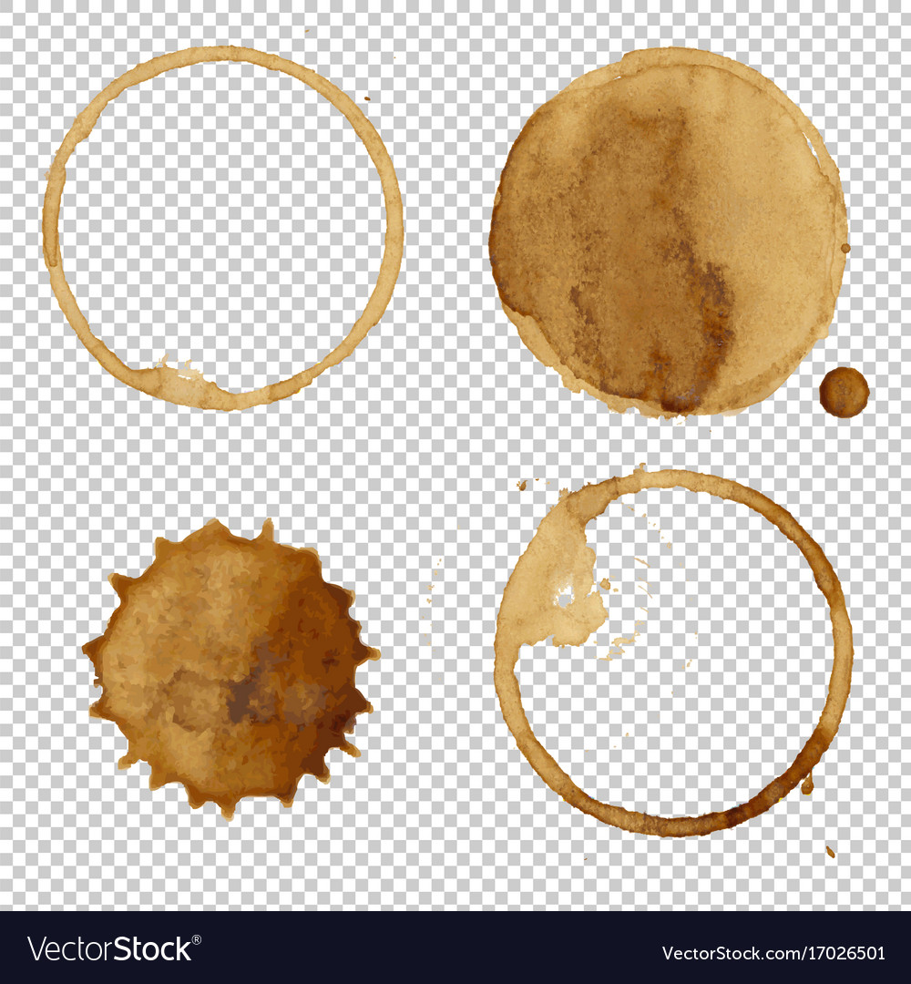 Coffee stains collection Royalty Free Vector Image