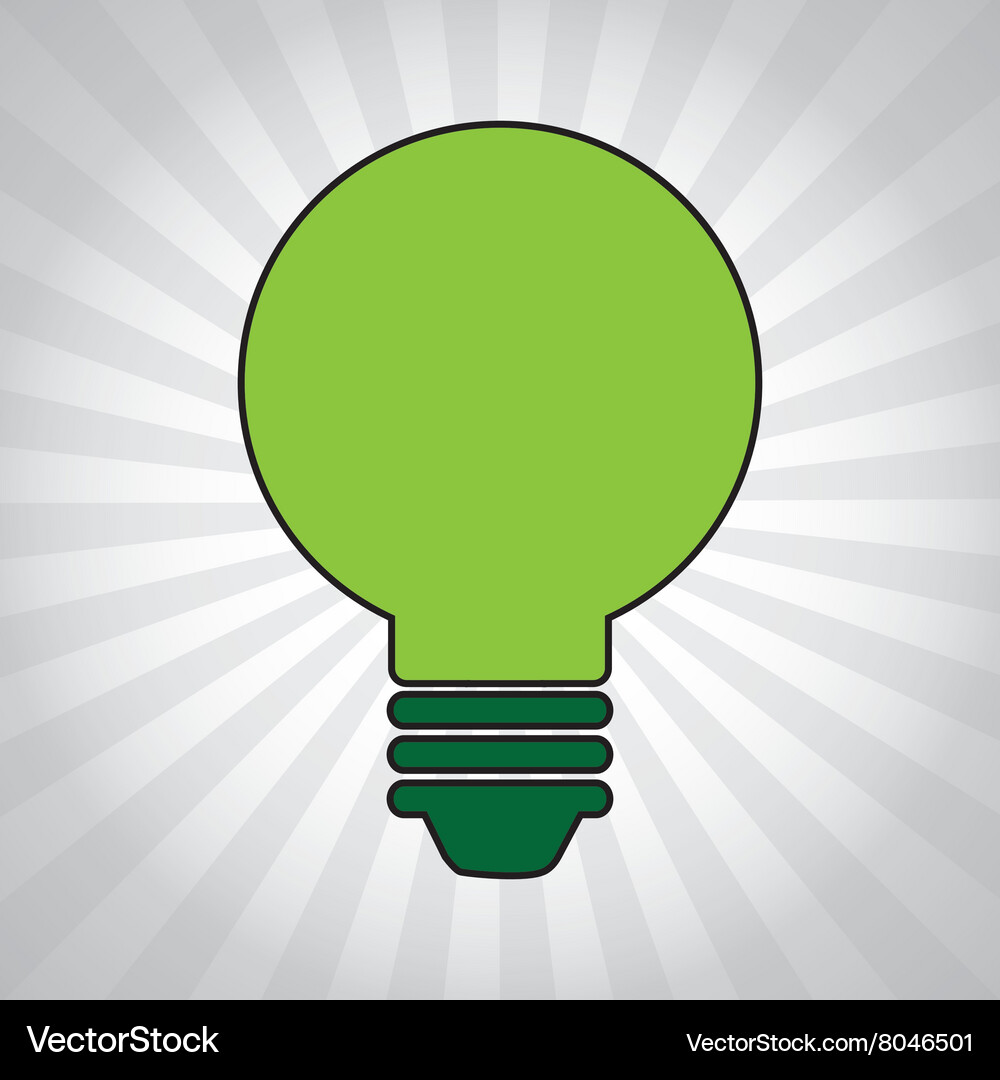 Bulb light design Royalty Free Vector Image - VectorStock